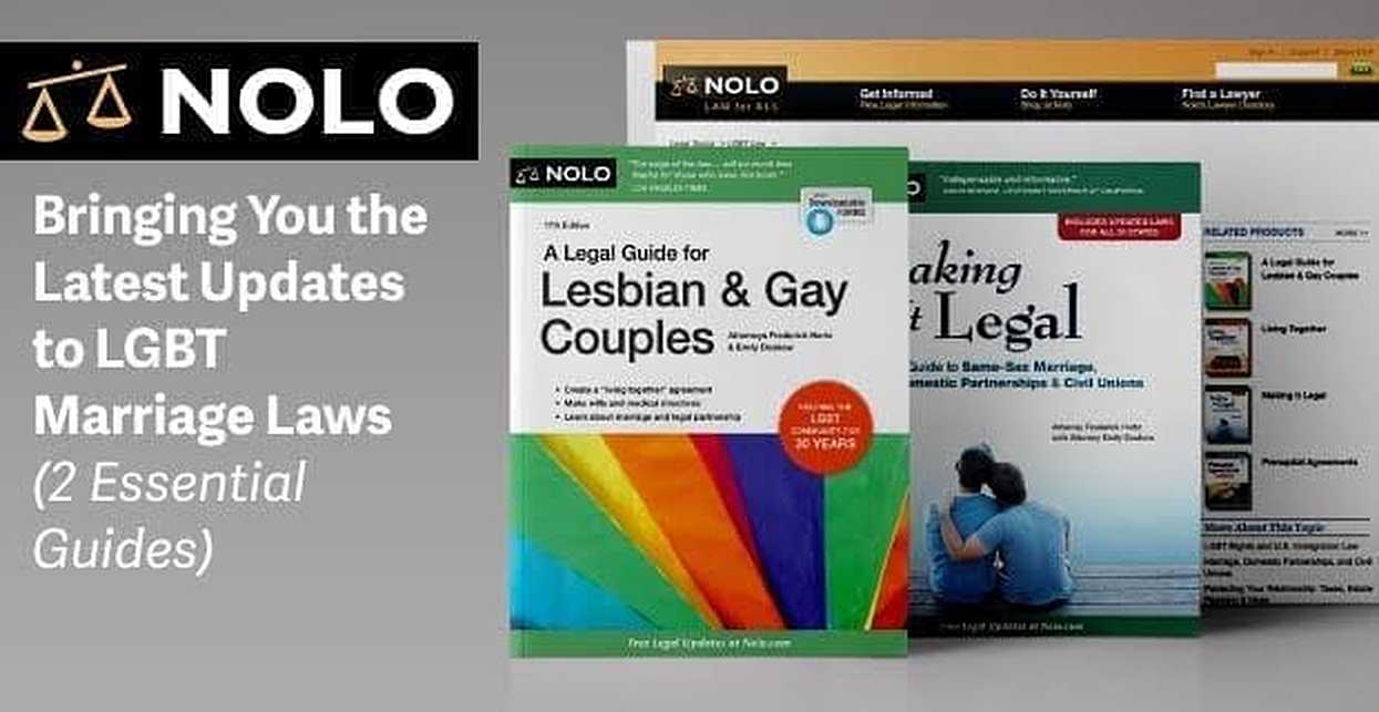 Nolo: Bringing You the Latest Updates to LGBT Marriage Laws (2 ...