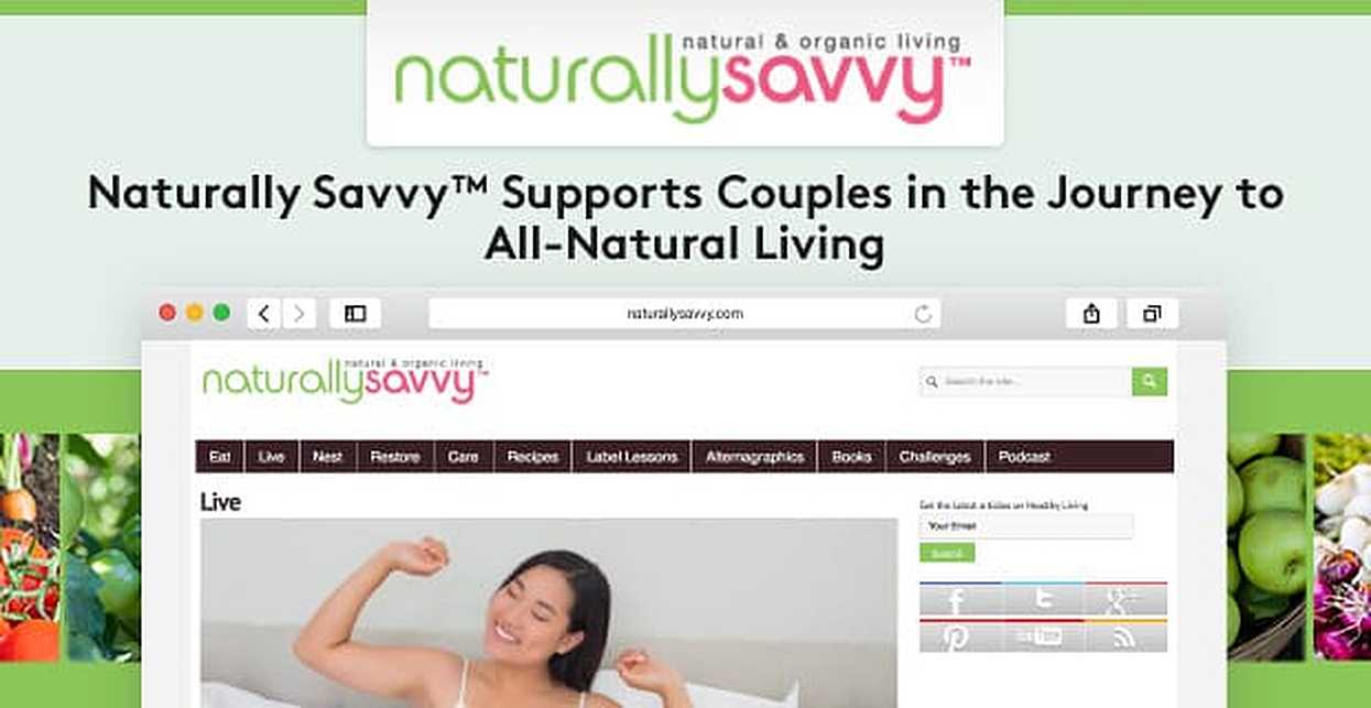 Naturally Savvy™: Organic Recipes & Health Challenges Support Couples ...